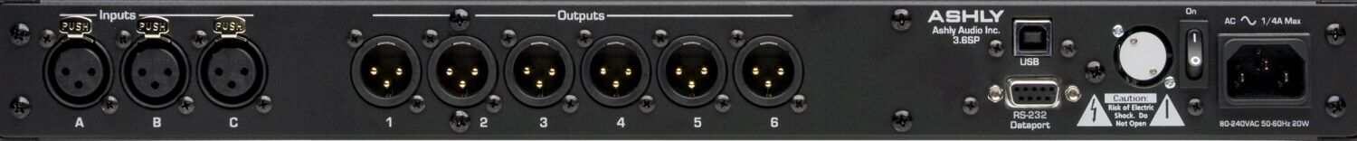 Ashly 3.6SP Protea 3x6 Speaker Processor | RK Audio