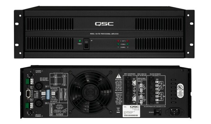 QSC ISA 500Ti 260W 70V ISA Series Stereo Power Amplifier | RK Audio