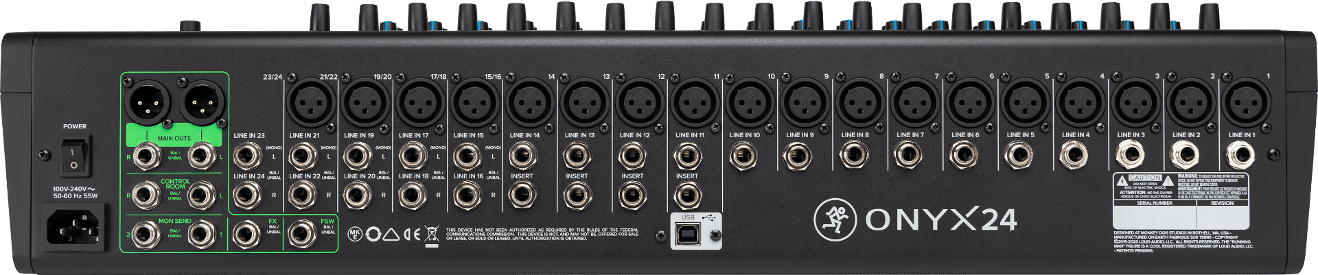 Mackie Onyx24 - 24 Channel Analog Mixer | RK Audio