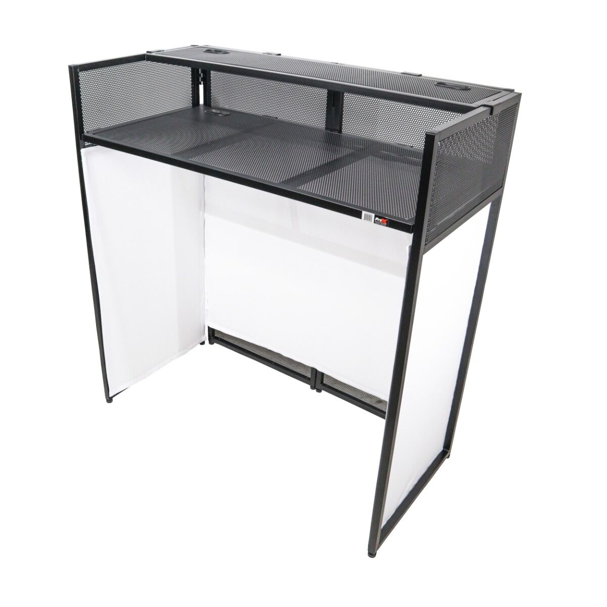 ProX XF-VISTABLMK2 - VISTA DJ Booth Facade Table Station with White ...