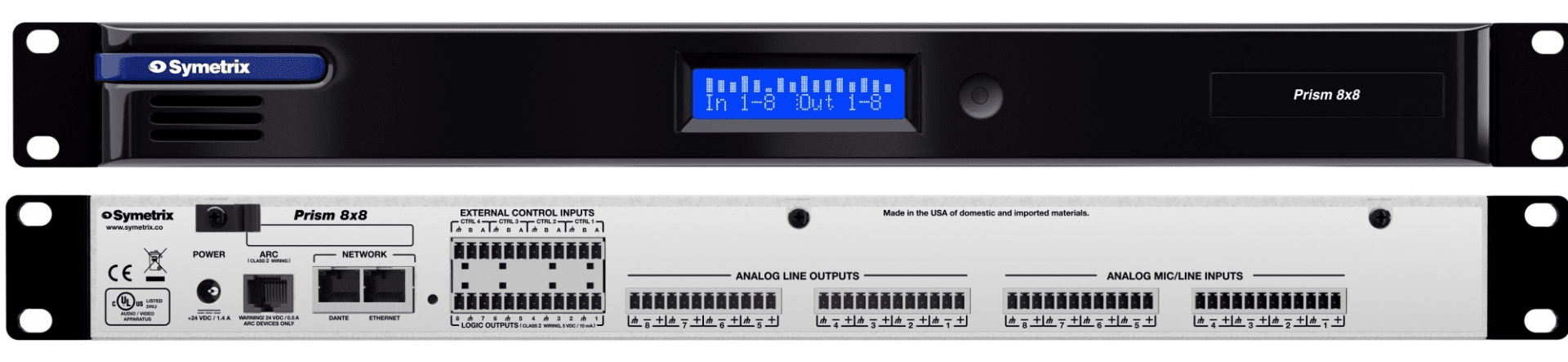 Symetrix PRISM-8X8 - 8in 8out 64x64 DSP | RK Audio