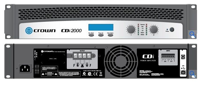 Crown CDI2000 475W 2-Channel Solid-State Power Amplifier | RK Audio