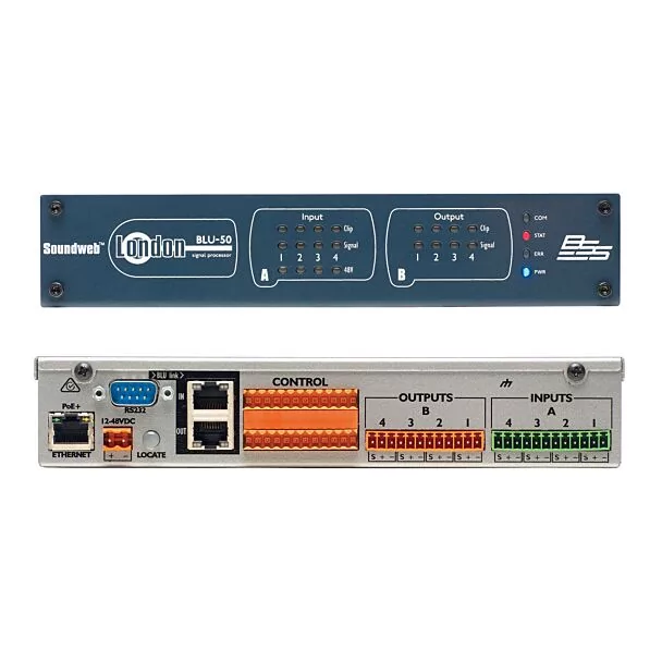 BSS BLU-50v2 - 4x4 Signal Processor with BLU Link | RK Audio