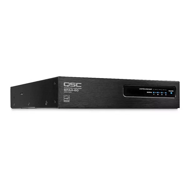QSC SPA4-60 - 60W 4-Channel EnergyStar Power Amplifier | RK Audio